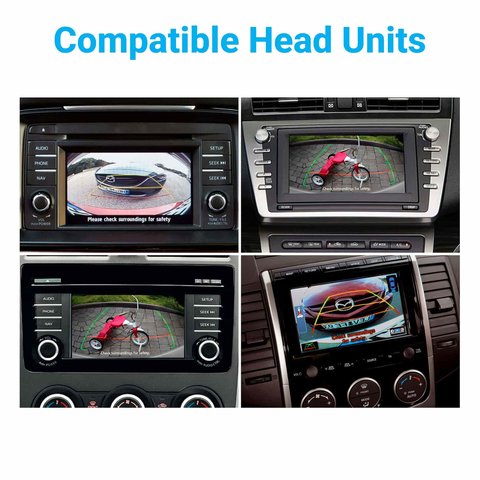 Mazda 2, Mazda 3, Mazda 6, CX-5, CX-9, CX-3 Reverse Camera Kit With 4 ...